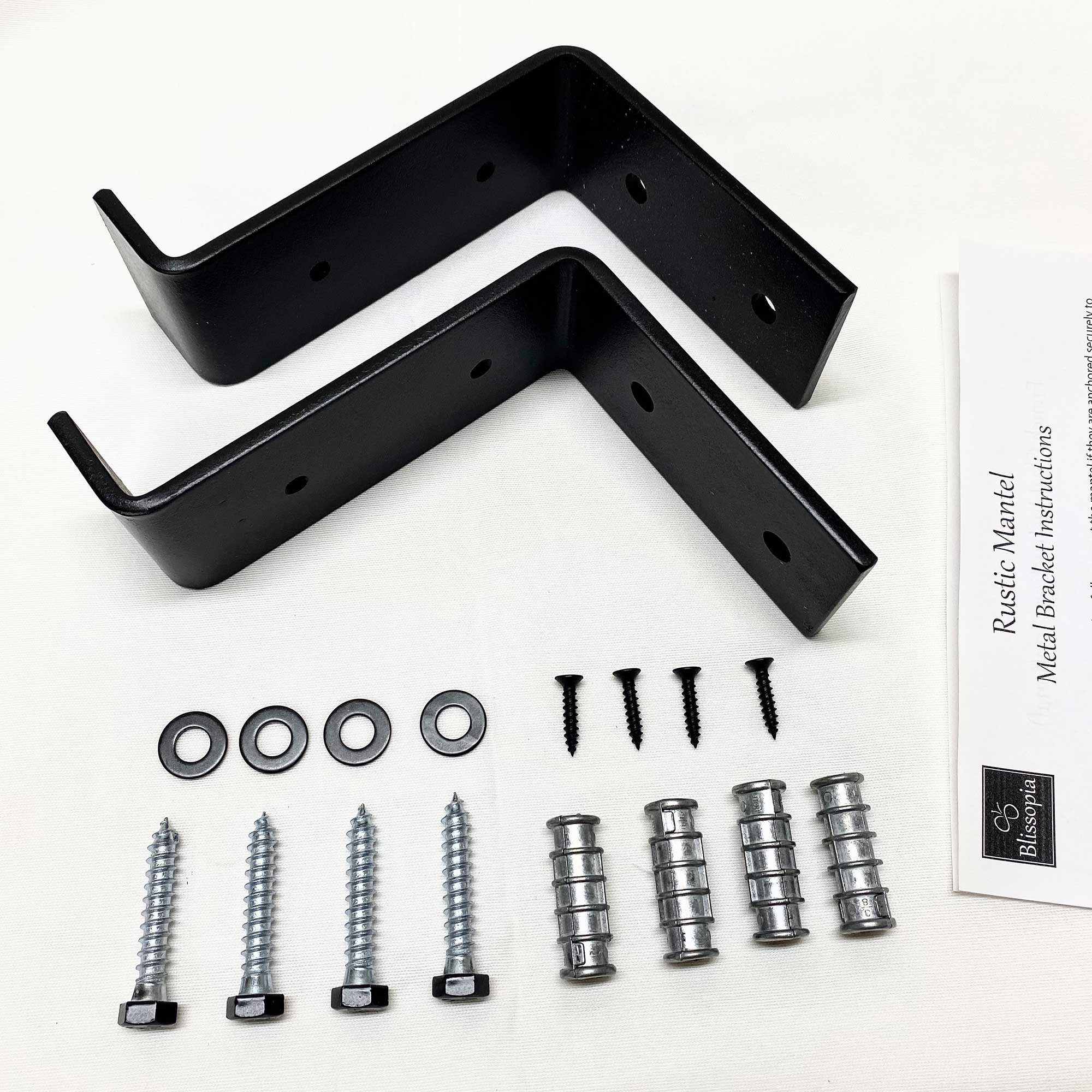 Mantel and Shelf J-Bracket Kit – Helm & Home